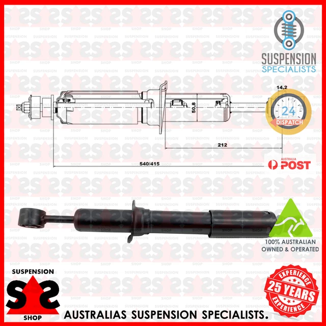 FRONT AXLE SHOCK Absorber Suit TOYOTA LandCruiser Prado 3.0 D (KZJ120_, $110.50 - PicClick AU