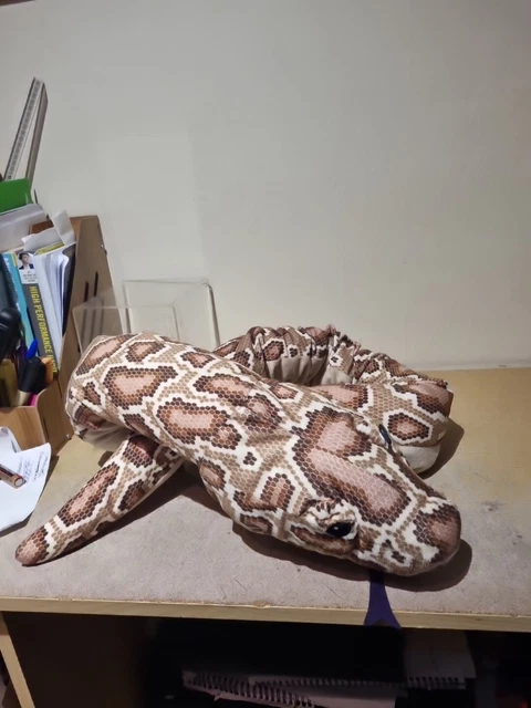 IKEA DJUNGELSKOG 60& Snake Puppet Soft Toy Plush Comforter Machine Wash ...