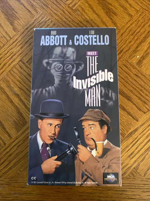 ABBOTT AND COSTELLO Meet the Invisible Man (VHS, 1992) £2.53 - PicClick UK