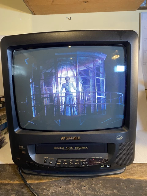 VINTAGE SANSUI 13& Combo CRT TV VCR COM3100B Great For Retro Gaming ...