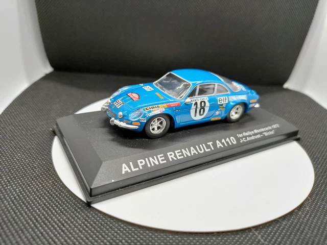 ALPINE RENAULT A110 Andruet Rallye Monte Carlo 1973 Ixo Altaya 1/43 Wrc ...