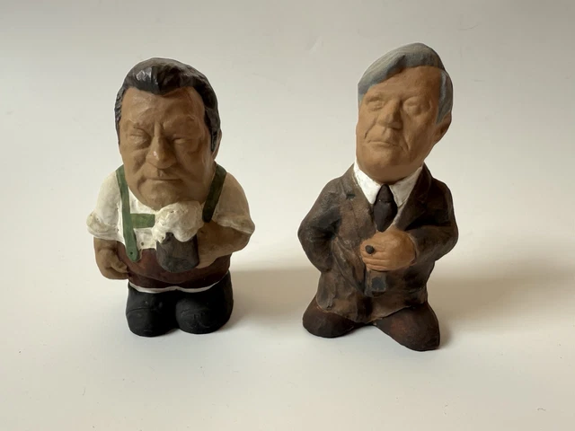 POLITIKER HELMUT SCHMIDT & Franz-Josef Strauß als Salz-und ...