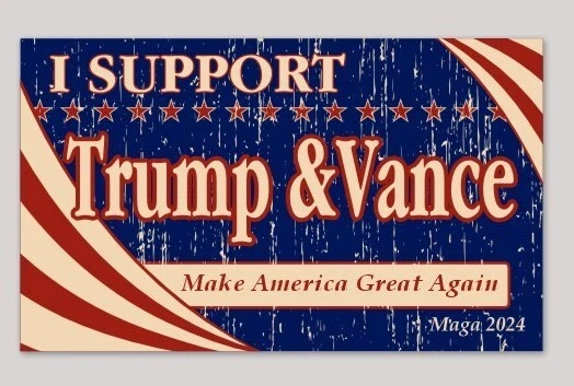 DONALD TRUMP JD Vance For President and VICE PRESIDENT 2024 Vinyl ...
