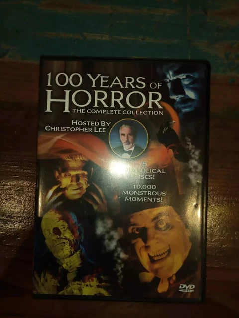 100 YEARS OF Horror: Complete Collection Christopher Lee DVD BOX SET ...
