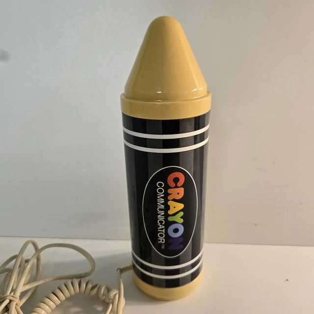 VINTAGE 1983 PANPHONE 3222 Crayon Communicator Novelty Corded Telephone ...