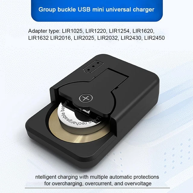 PORTABLE BUTTON BATTERY Charger 2025 M6W6 $13.44 - PicClick AU