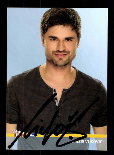 CARTOLINA AUTOGRAFATA MILOS Vukovic Unter Us originale firmata ## BC ...