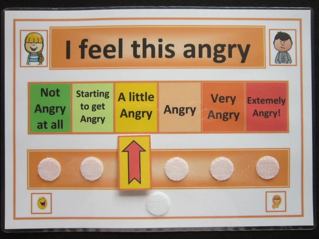 I FEEL THIS ANGRY CHART - Autismo ADHD ASD SEN PECS Demenza ...