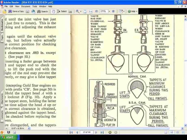 BSA B31 OPERATION MAINTENANCE MANUALs for B32 B33 B34 Motorcycle ...