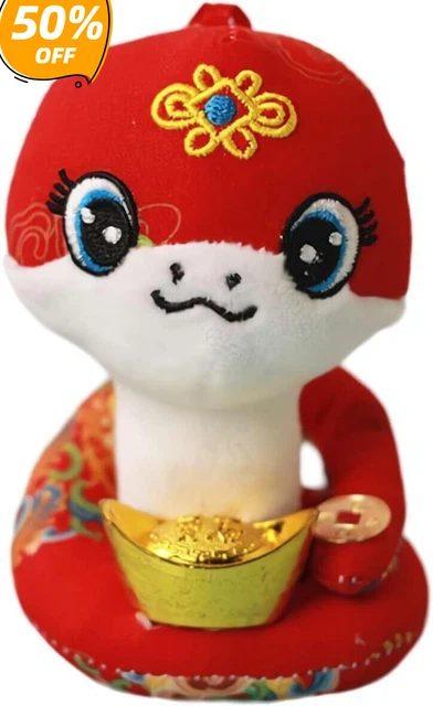 CHINESE NEW YEAR Snake Plush Animal Toy 2025 Year of The Snake Stuffed ...