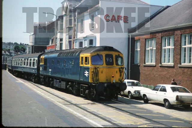 35MM SLIDE BR British Rail Diesel Loco Class 33 33103 Weymouth Quay ...
