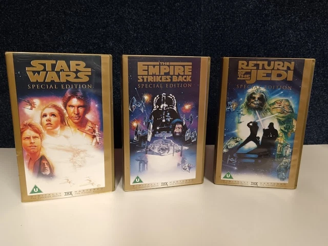 STAR WARS TRILOGY Vhs Set - Thx - Remastered Special Edition Remastered £9.99 - PicClick UK