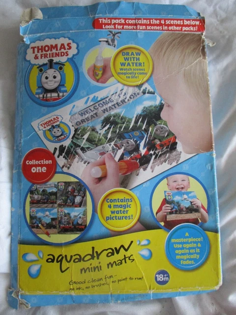 AQUADRAW THOMAS & friends (8) & Bob the Builder (8) Mats with Pen - 18 ...