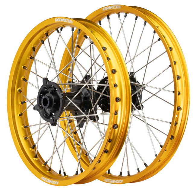 MOTOCROSS WHEEL SET (Gold/Black 21x1.6/19x2.15) for 2014-2024 Honda ...