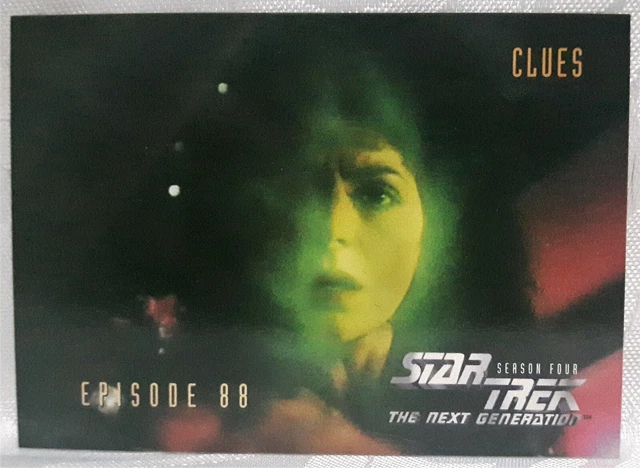 SKYBOX STAR TREK The Next Generation Season 4 Card Number 363 Clues ...