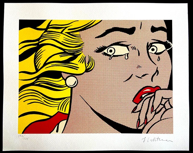 ROY LICHTENSTEIN LITHOGRAPHIE 1986 (Basquiat Andy Warhol Keith Haring Arman Kaws EUR 292,50 ...