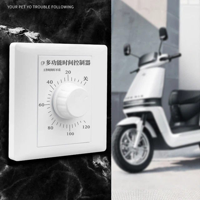 86*86MM 60/120 MIN Mechanical Countdown Timer Switch Time Control ...