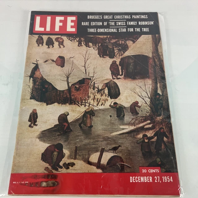 LIFE MAGAZINE DECEMBER 27 1954 Pieter Bruegel Johann Wyss West Point ...