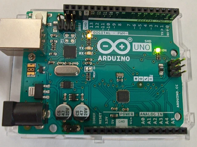 Genuine Arduino Uno R3 Smd Board With Rear Bumper Case Eur 1978 Picclick De 