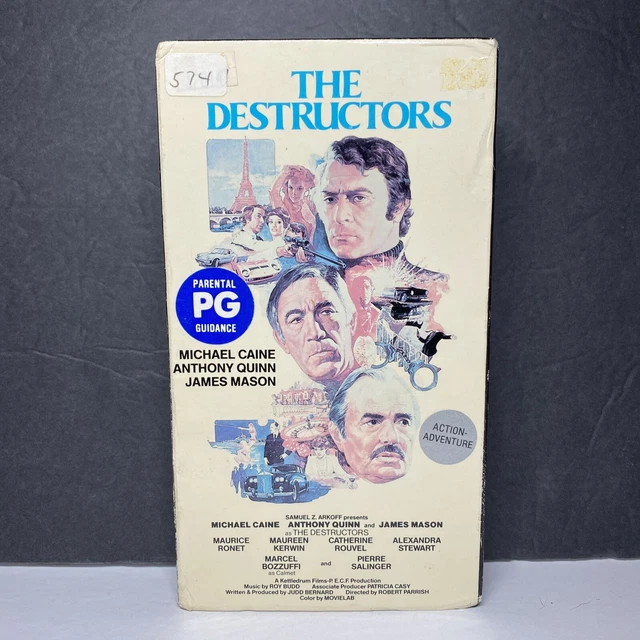 THE DESTRUCTORS VHS 1974 Tape Action Crime Movie Michael Caine-Anthony ...