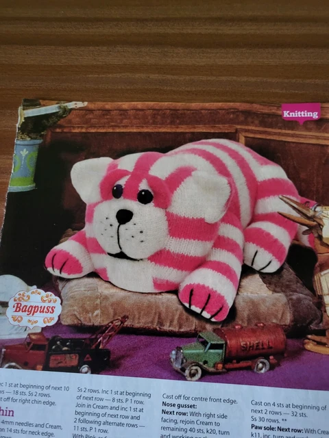 ALAN DARTS BAGPUSS VINTAGE KNITTING PATTERN ( see photo for tear) from ...