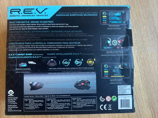 WOWWEE REV ROBOTIC Enhanced Vehicles Battle Pack 2 Smart Cars £15.00 ...