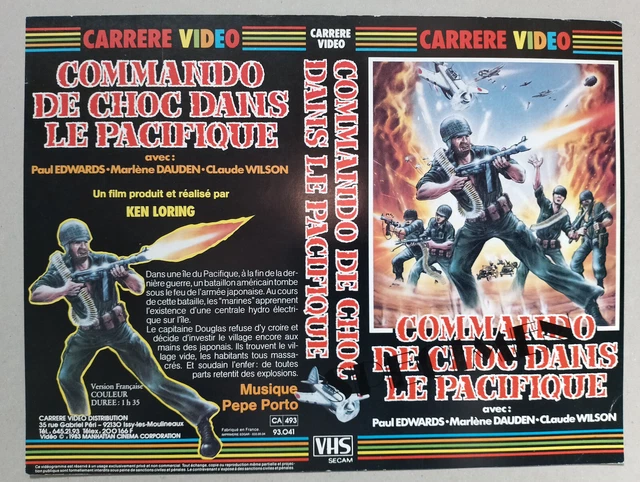 JAQUETTE VHS - Commando De Choc Dans Le Pacifique - Vhs Sleeve - Ken Loring EUR 7,00 - PicClick FR