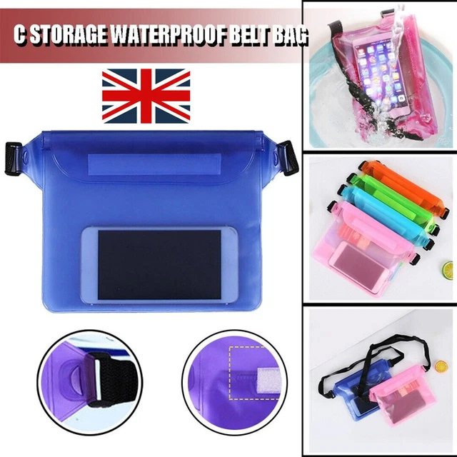 BEACH SWIMMING UNDERWATER Waterproof Waist Bag Pouch Dry Case Pack ...
