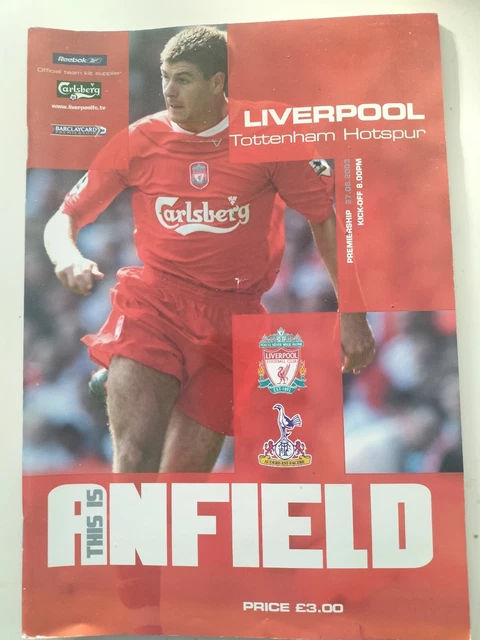 LIVERPOOL FC FOOTBALL Programmes 2004/2005 Season £20.73 - PicClick UK