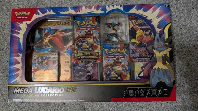 POKEMON TCG MEGA Lucario ex Premium Figure Collection Box - New/Sealed ...
