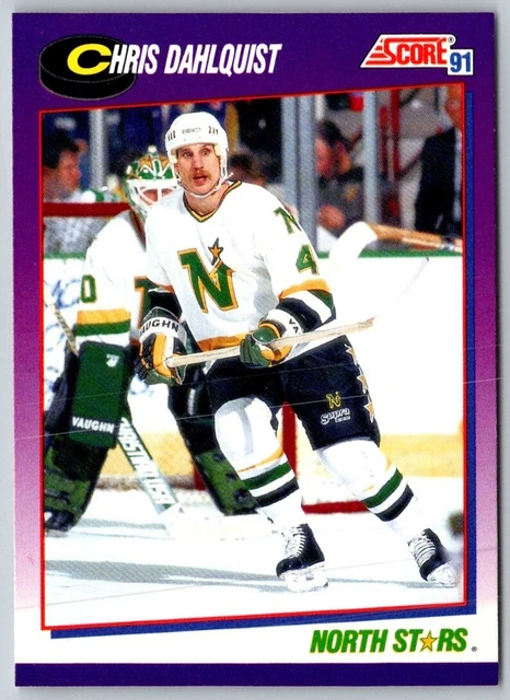 1991 SCORE AMERICAN Chris Dahlquist #365 Minnesota North Stars carte ...