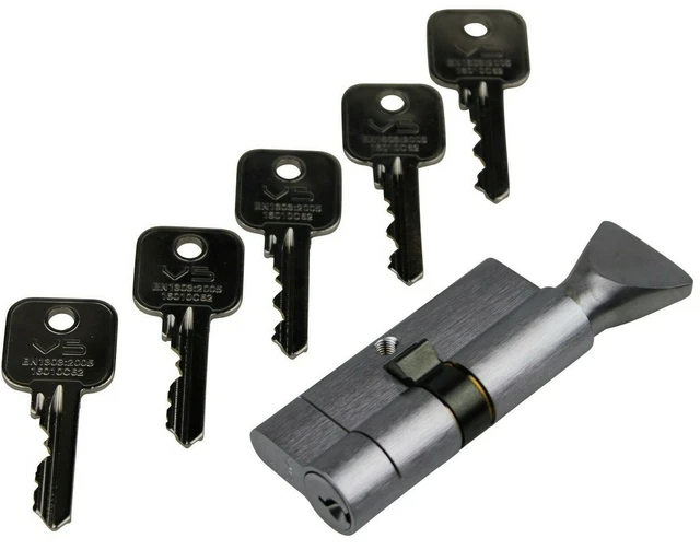 THUMB TURN CYLINDER Euro Profile Barrel Door Lock UPVC Anti Pick Anti ...