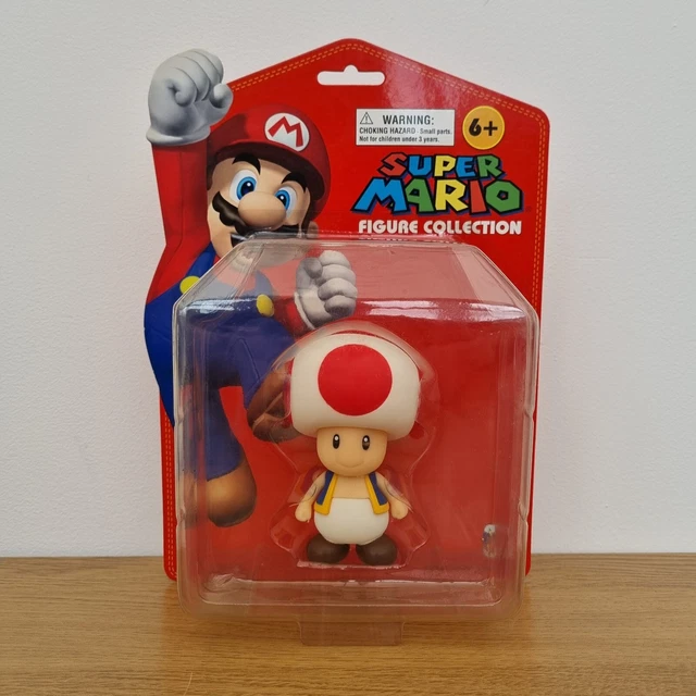 SUPER MARIO FIGURE Collection 2008 Nintendo 4" Toad PopCo Boxed New £10 ...