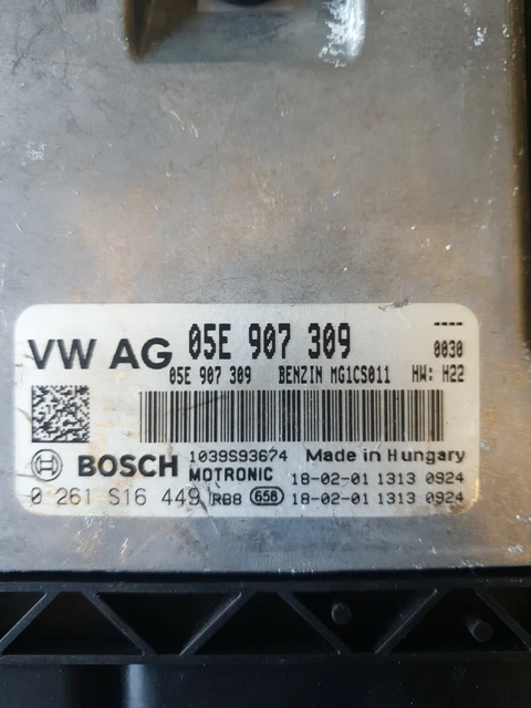 AUDI VW ECU Engine Control Unit 05E907309 BOSCH 0261 s16 449 i can code ...