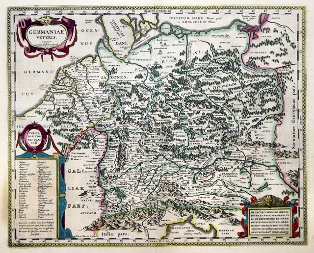 DEUTSCHLAND HISTORISCH ORIGINAL Kupferstich Landkarte Kaerius Janssonius 1638 EUR 300,00 ...