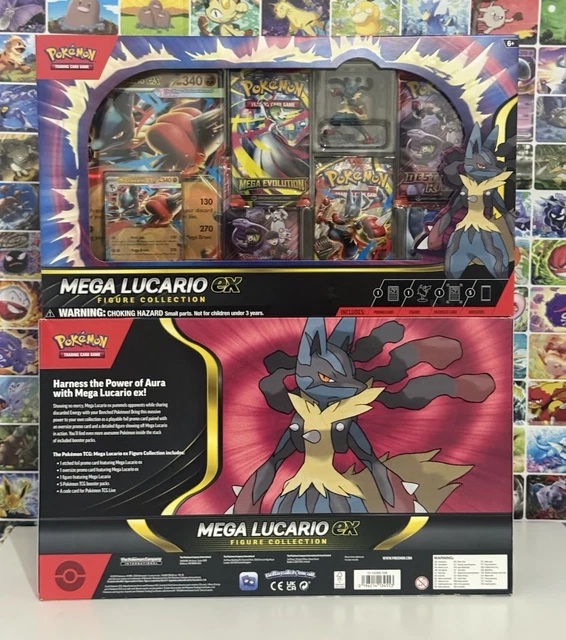POKEMON TCG PHANTASMAL Flames Mega Lucario ex Figure Collection- NEW ...