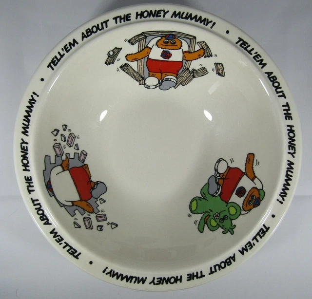 1981 SUGAR PUFFS Breakfast Cereal Bowl. Tell 'Em About The Honey Mummy ...