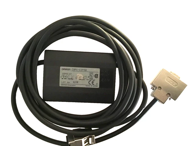 OMRON CQM1-CIF02 INTERFACE Unit PLC Programming Cable Used $120.00 ...