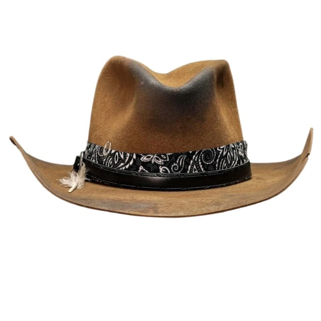 ELEGANT WOOL FEDORAS Hat Stage Show Dress Up Cowboy Hat Carnivals Party ...