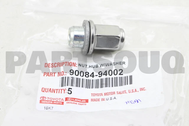 9094201109 GENUINE TOYOTA NUT, HUB (FOR AXLE) 90942-01109 EUR 4,72 ...