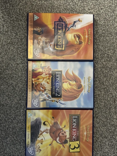 DISNEY THE LION King Bundle DVD Special Editions £3.00 - PicClick UK