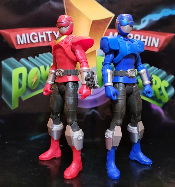 POWER RANGERS : Beast Morphers - Beast X Red & Beast X Blue - 5" Figure ...