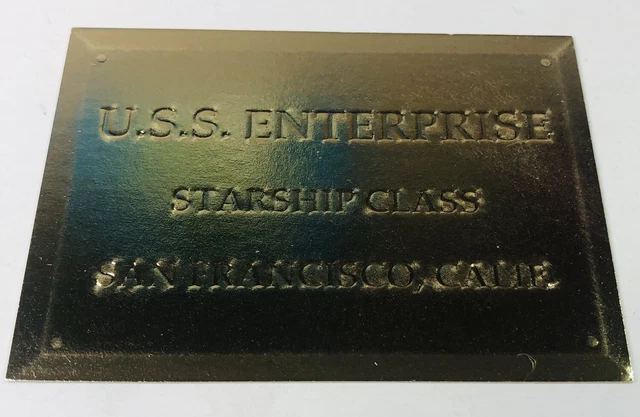 SKYBOX USS ENTERPRISE NCC-1701 Starship Class Gold Card R-1 1995 Star ...