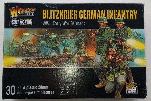 WARLORD GAME BOLT Action Blitzkrieg German Infantry (2 x Sprues) £1.20 ...