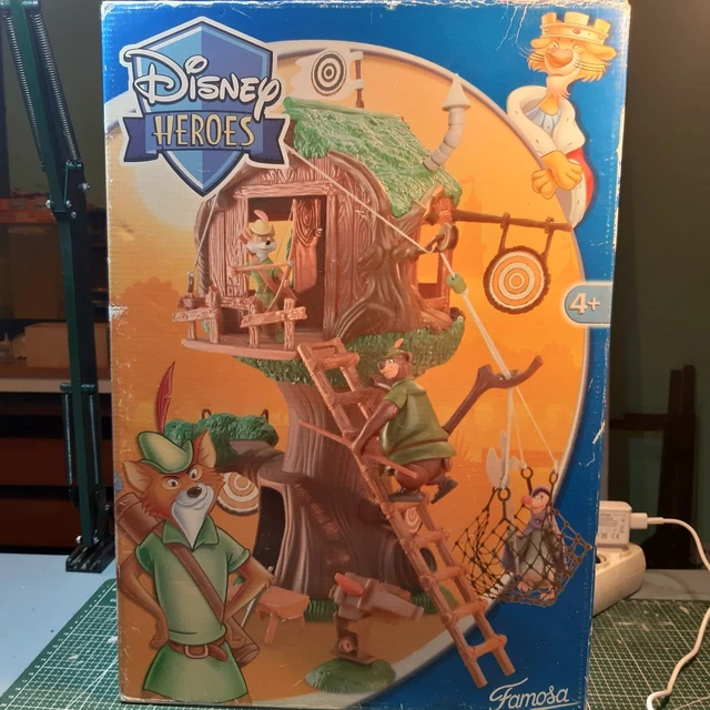 DISNEY HEROES FAMOSA very rare robin hood tree house figures and ...