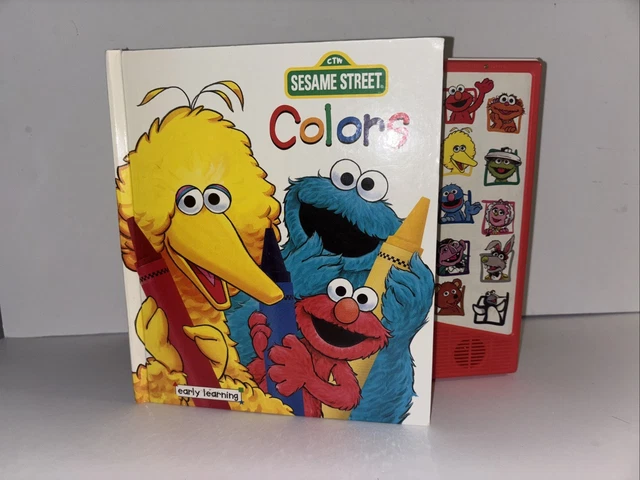 SESAME STREET RARE Vintage 1997 Colors Sound Book Early Learning £30.64 ...