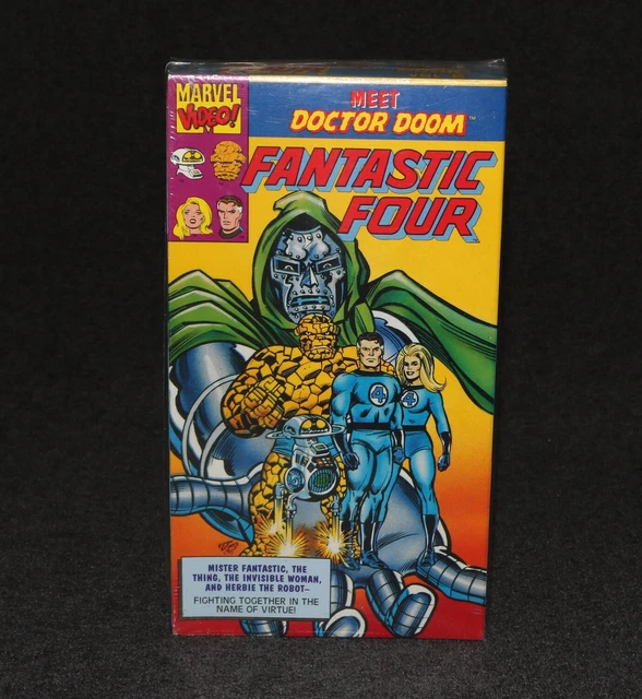 FANTASTIC FOUR MEET Doctor Doom V2 VHS 1992 Marvel Super Heroes Factory ...