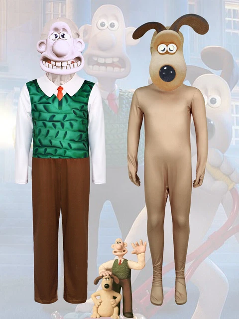 WALLACE AND GROMIT are super invincible boss dog cos costume carnival ...