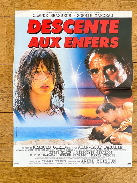 DESCENTE AUX ENFERS Affiche cinéma 40x60 GIROD, SOPHIE MARCEAU, CLAUDE BRASSEUR EUR 8,00 ...