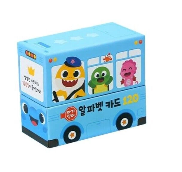 PINKFONG BABY SHARK Family English Alphabet Flash Vocabulary Card 120 ...